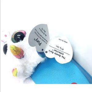 TY Beanie Boo | Shoes | Nwt Beanie Boo Girls Blue Fluffy Unicorn Slides ...